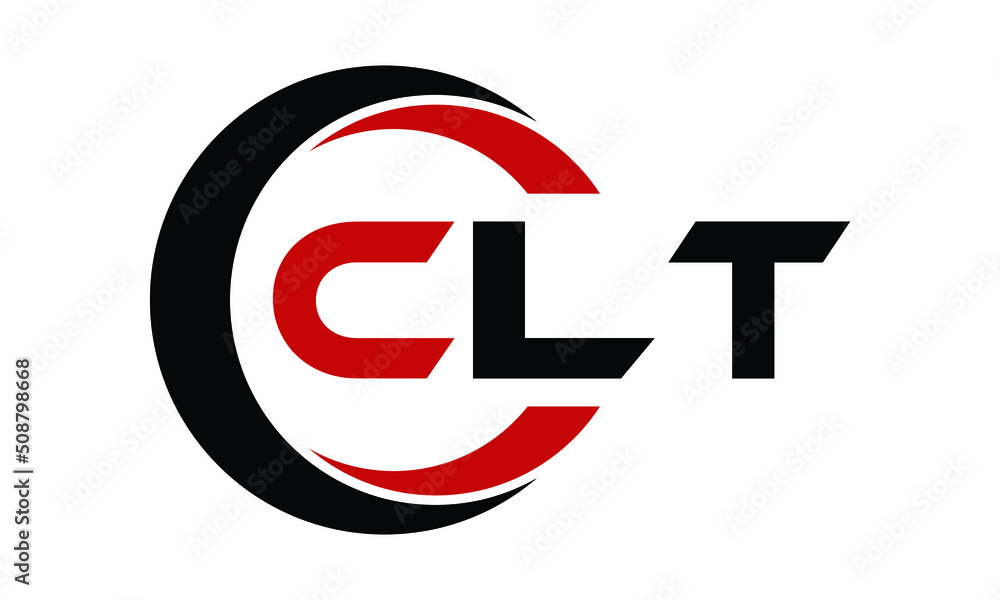 CLT swoosh three letter logo design vector template | monogram logo ...