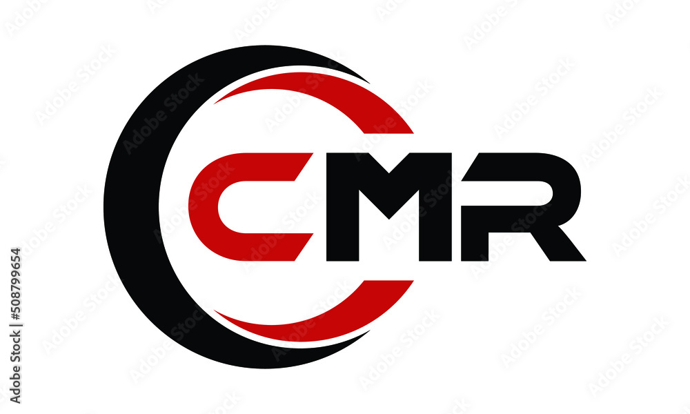 CMR swoosh three letter logo design vector template | monogram logo ...