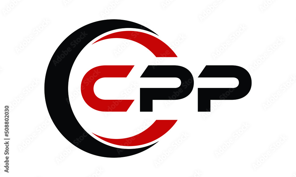 Vetor De Cpp Swoosh Three Letter Logo Design Vector Template Monogram Logo Abstract Logo