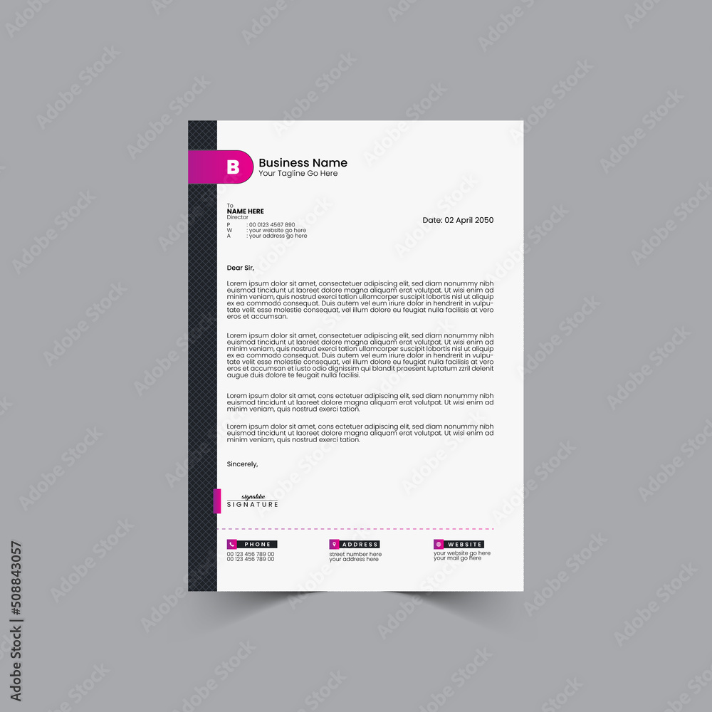 Corporate or Business Letterhead Template Design, Brand Identity, Join ...