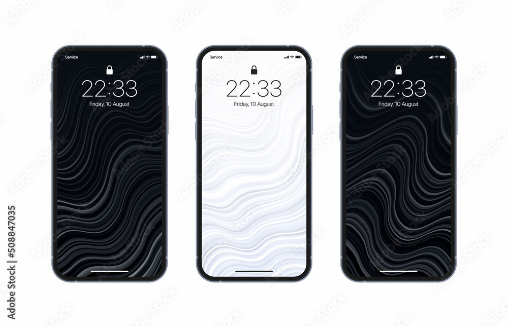 Different Variations Of Distorted Stripes Glitch Art Black White ...