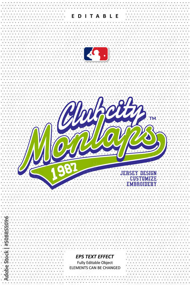 white green Jersey baseball logo team logo printable embroidery text ...