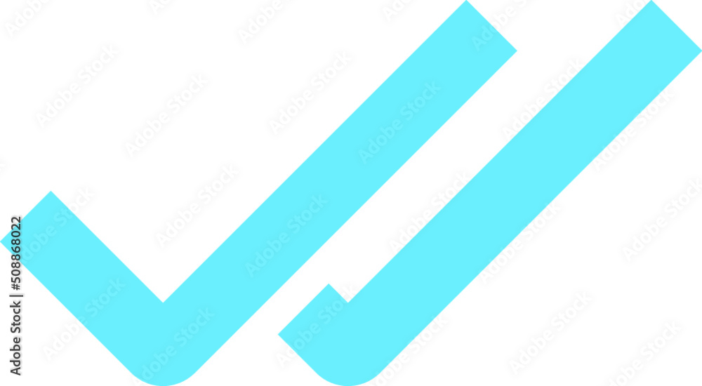 blue check mark Stock Vector | Adobe Stock