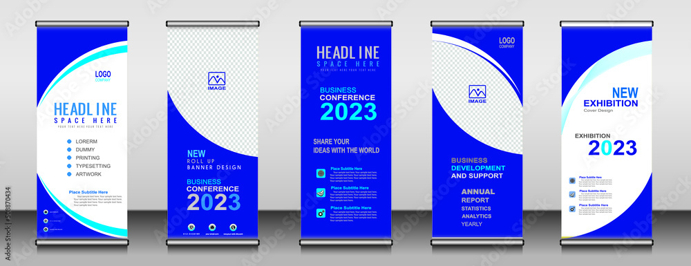 Vertical Banner Design Signboard Advertising Brochure Flyer Template ...