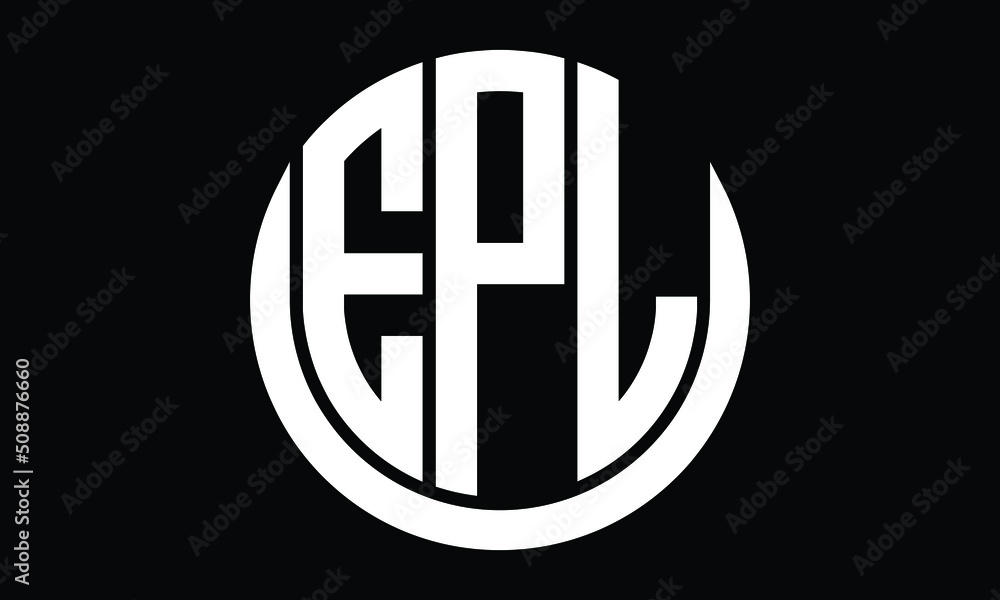 EPL shield in circle logo design vector template. monogram logo ...