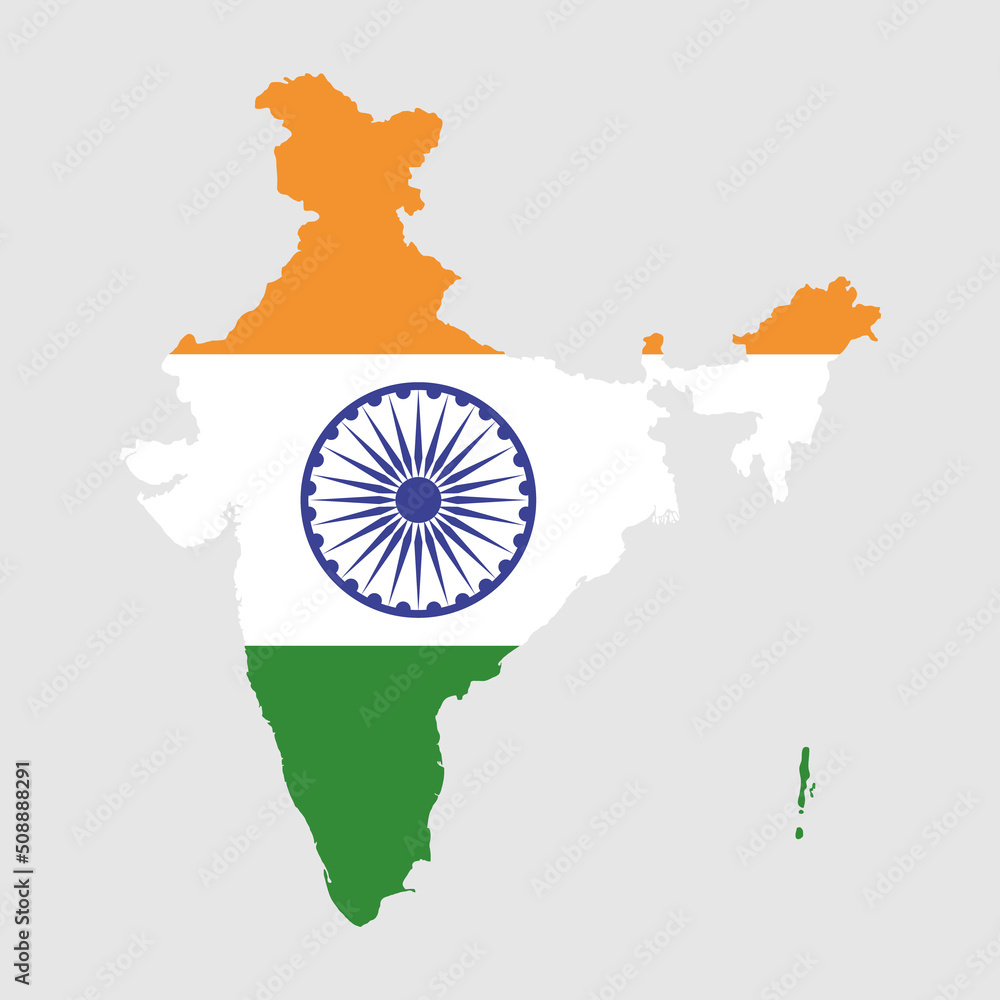 Icono Del Mapa De La India
