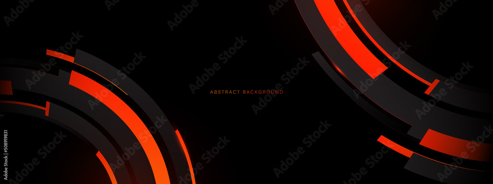 Abstract black and orange color with rectangles geometric Futuristic ...