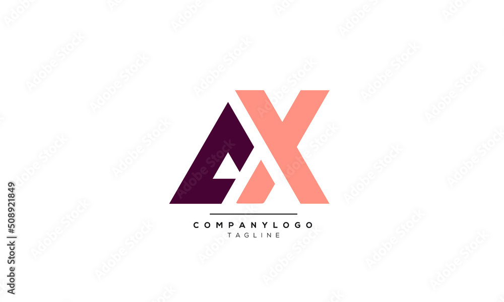letters, AX icon, AX symbol, AX initial, AX vector, AX design, AX ...