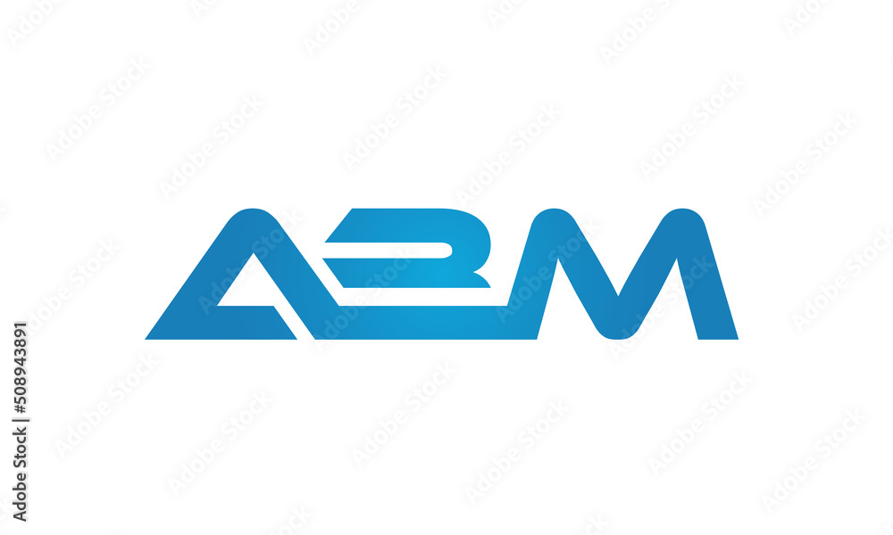connected ABM Letters logo Design Linked Chain logo icon Stock Vector ...