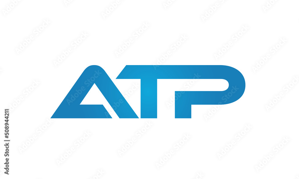 connected ATP Letters logo Design Linked Chain logo icon Stock Vector ...