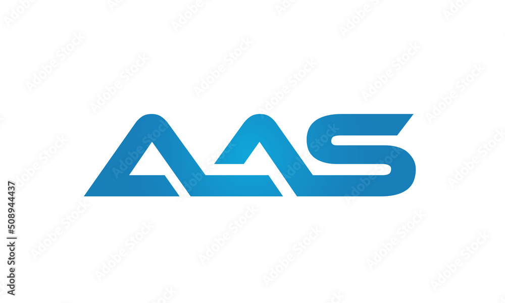 AAS linked letters logo icon Stock Vector | Adobe Stock