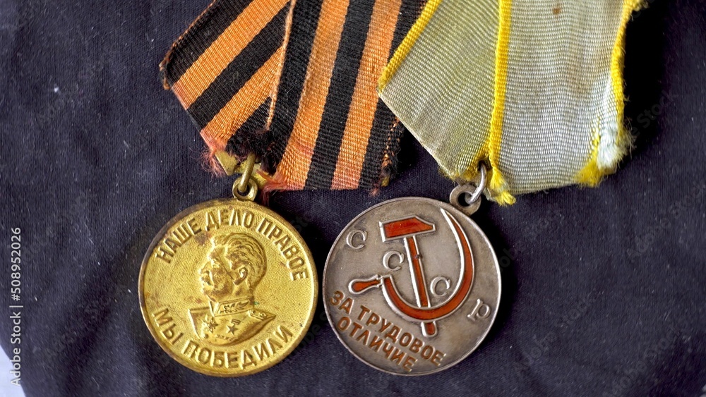 USSR medals. Soviet medals. Victory in WWII. The victory of the Russian ...