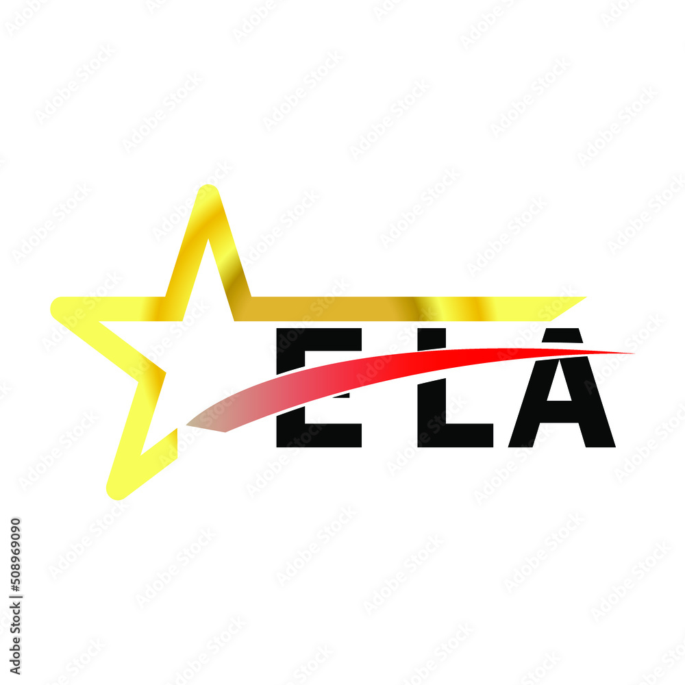 ELA letter logo design. ELA creative letter logo. simple and modern ...