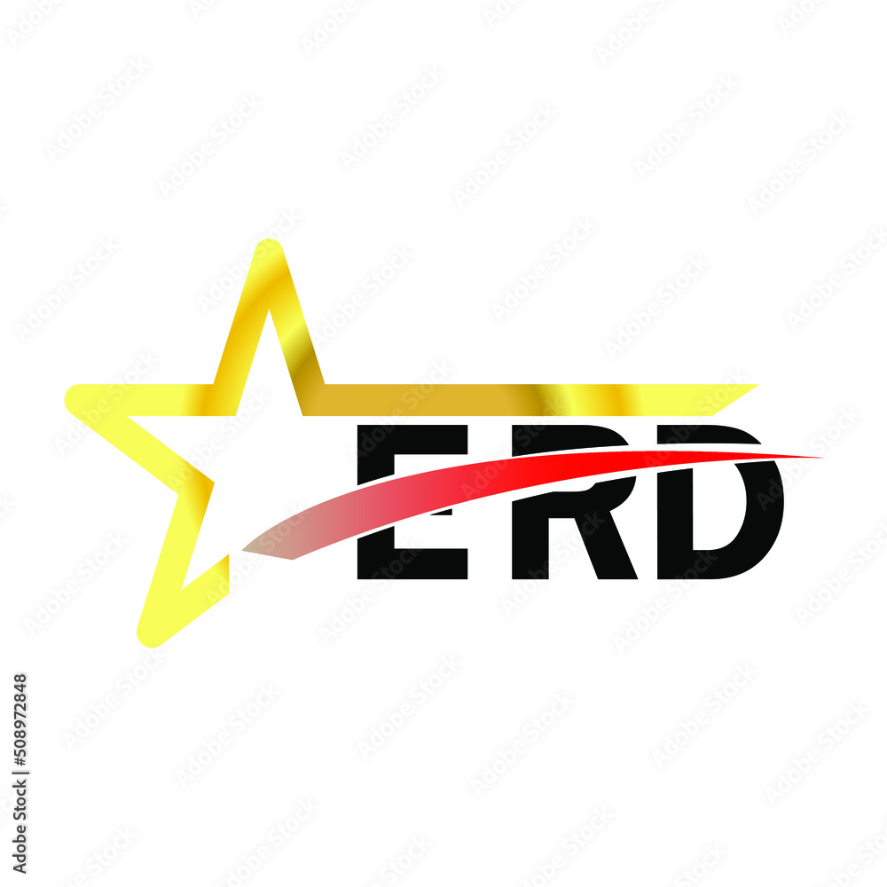 Vetor de ERD letter logo design. ERD creative letter logo. simple and ...
