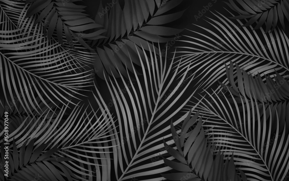 Beautiful and elegant background of dark plants Stock Illustration ...
