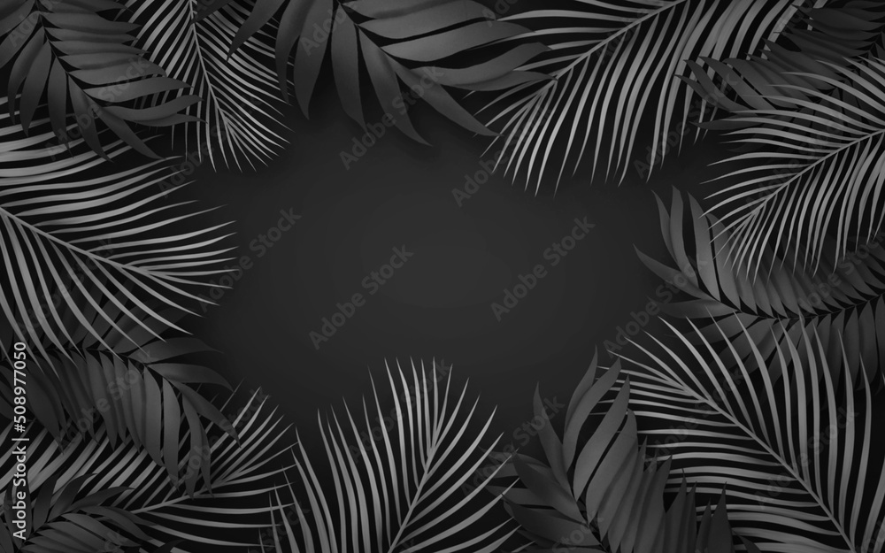 Beautiful and elegant background of dark plants with copy space Stock ...