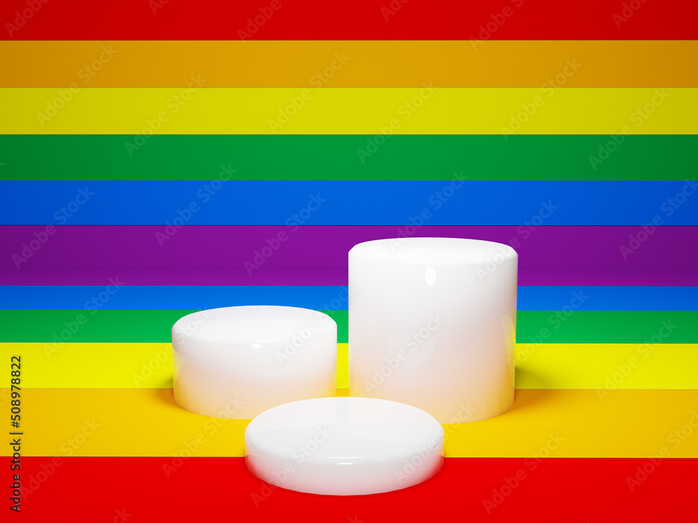 3d background stage podium pride flag month lgbtq lgbt Stock ...