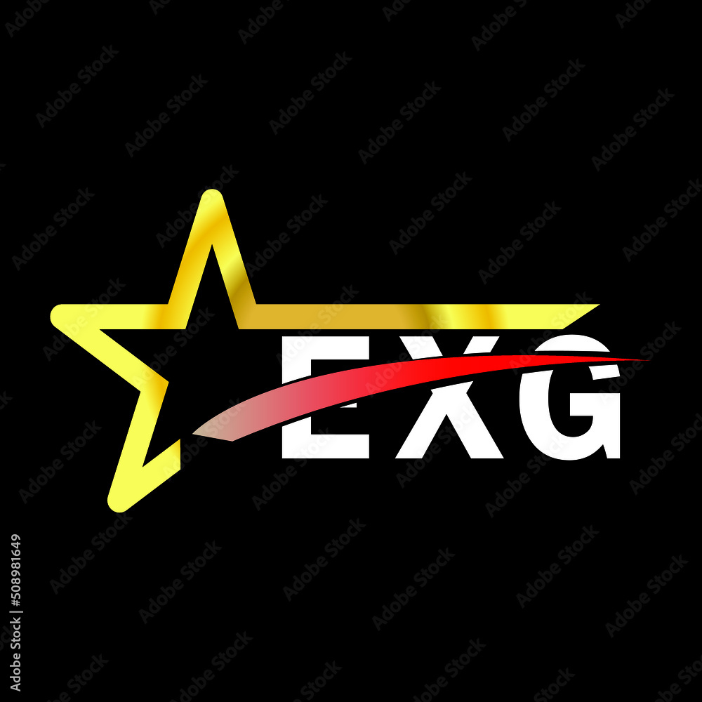 EXG letter logo design. EXG creative letter logo. simple and modern ...