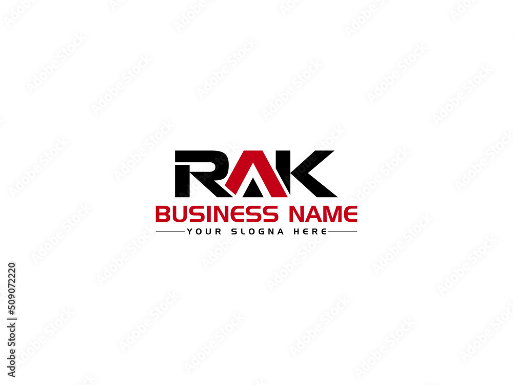 Letter RAK Logo Icon Design, Creative rak Logo Letter Vector Art For ...
