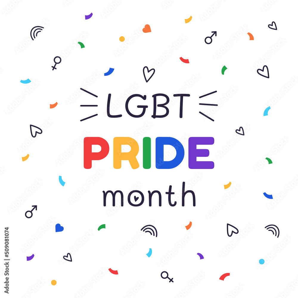 A set of vector banner templates with LGBTQ symbols. Social media posts ...