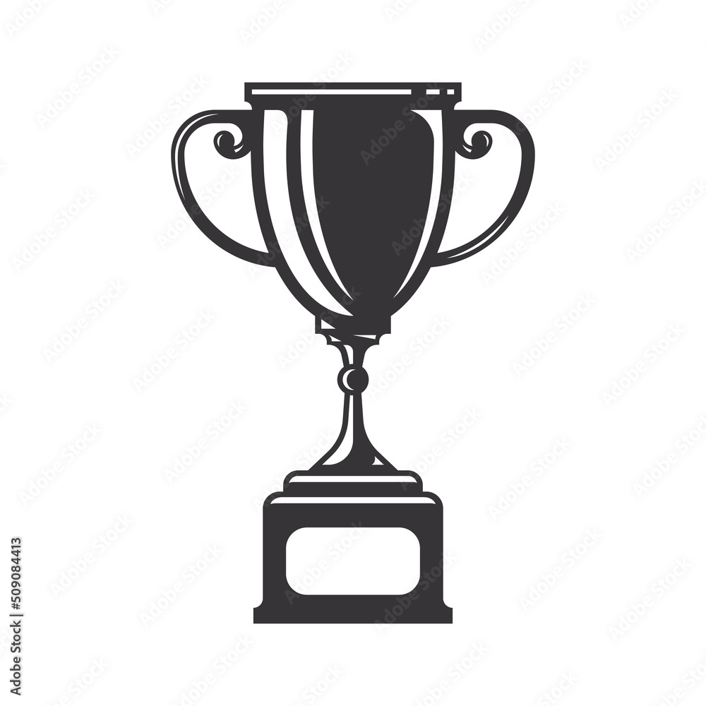 trophy silhouette. trophy cup Line art logos or icons. vector ... trophy silhouette. trophy cup Line art logos or icons. vector ...