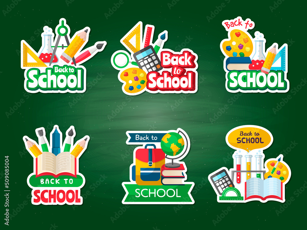Labels For Education Vector