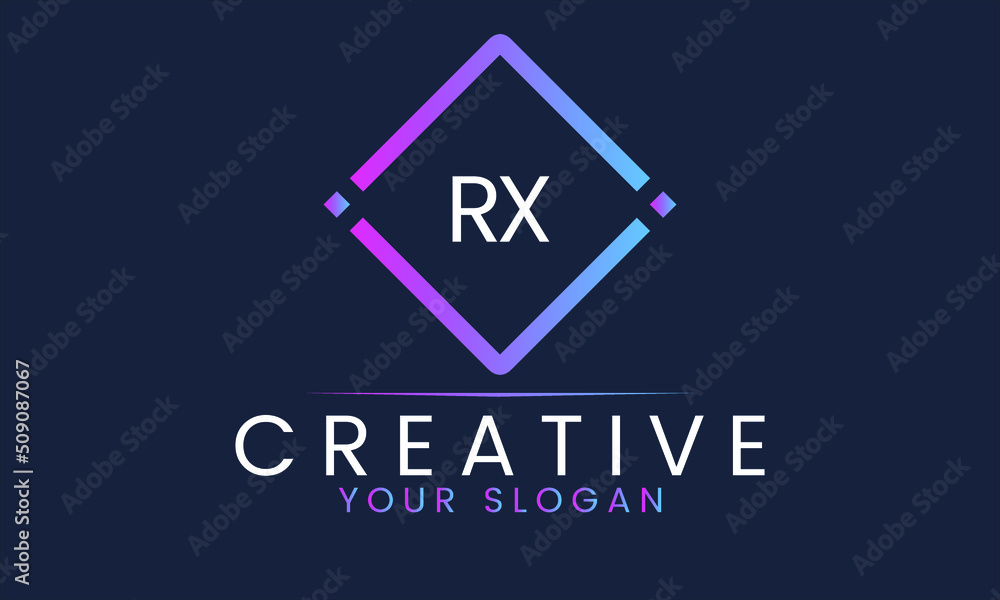 RX letter logo design, Letter XR logo design, RX logo, RX logo Stock ...