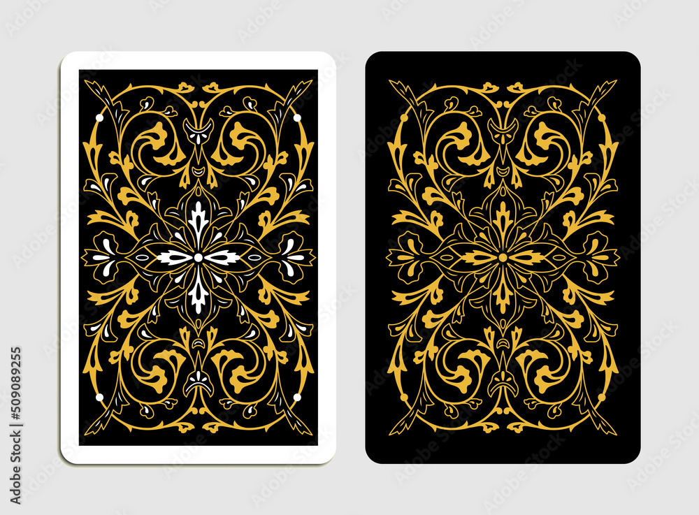 The reverse side of a playing card - back side reverse of playing cards ...