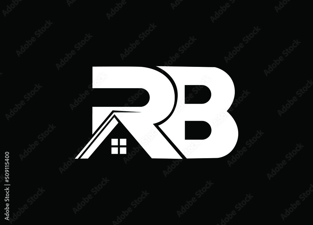 RB logo designed with letter R B in vector format. Stock Vector | Adobe ...