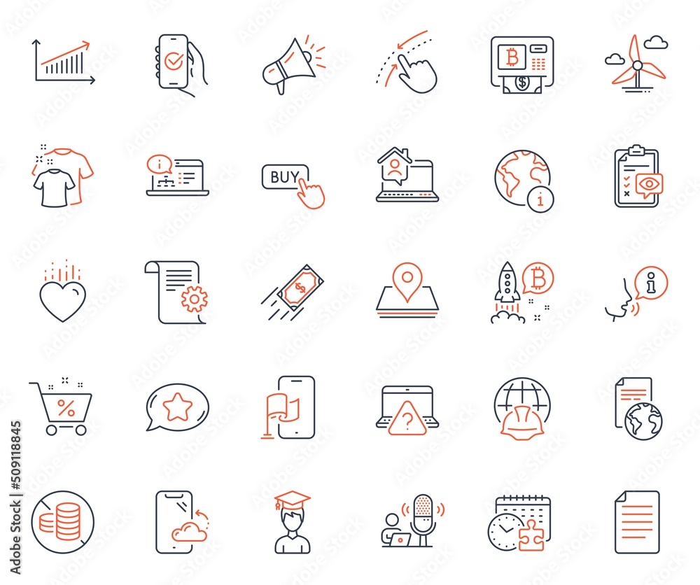 Business icons set. Included icon as File, Student and Eye checklist web elements. Buy button ...