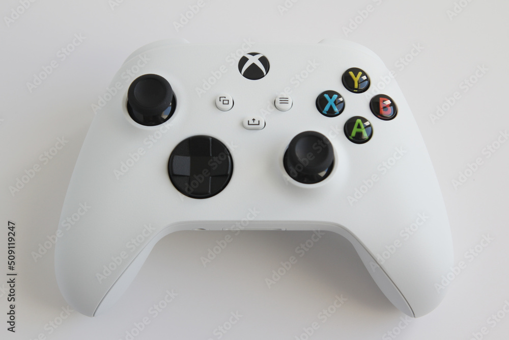June 6, 2022: White Xbox Controller for the Xbox Series X/S Gaming ...