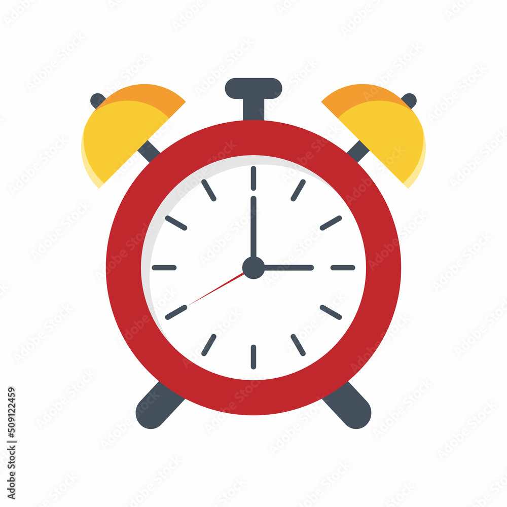 Time and alarm clock for morning. Illustration of call and clock ...