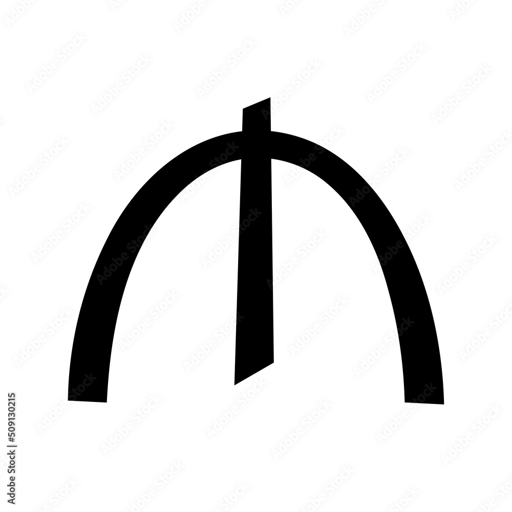 Azerbaijani manat currency official symbol isolated on white background ...