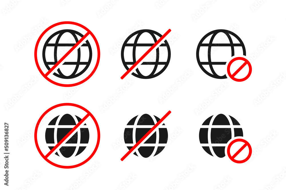 Offline. No internet connection. Vector illustration Stock Vector ...