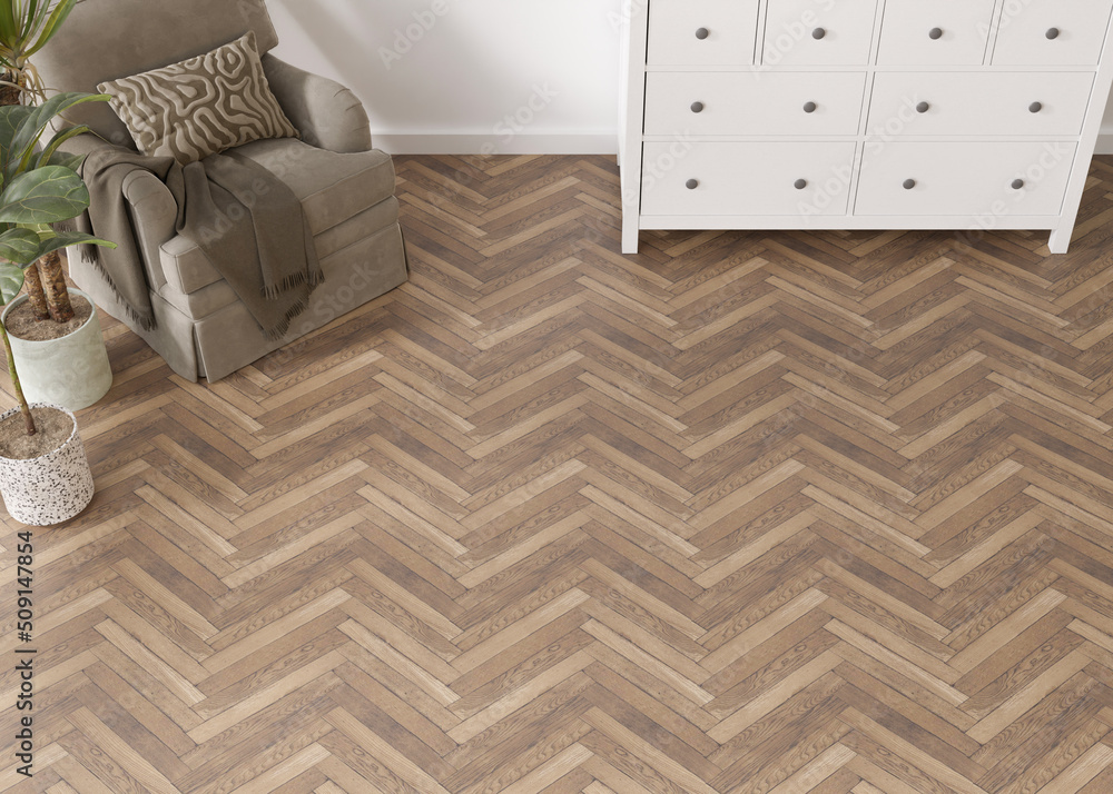 Mock up for carpet. Room interior in contemporary style. Top view. Free ...