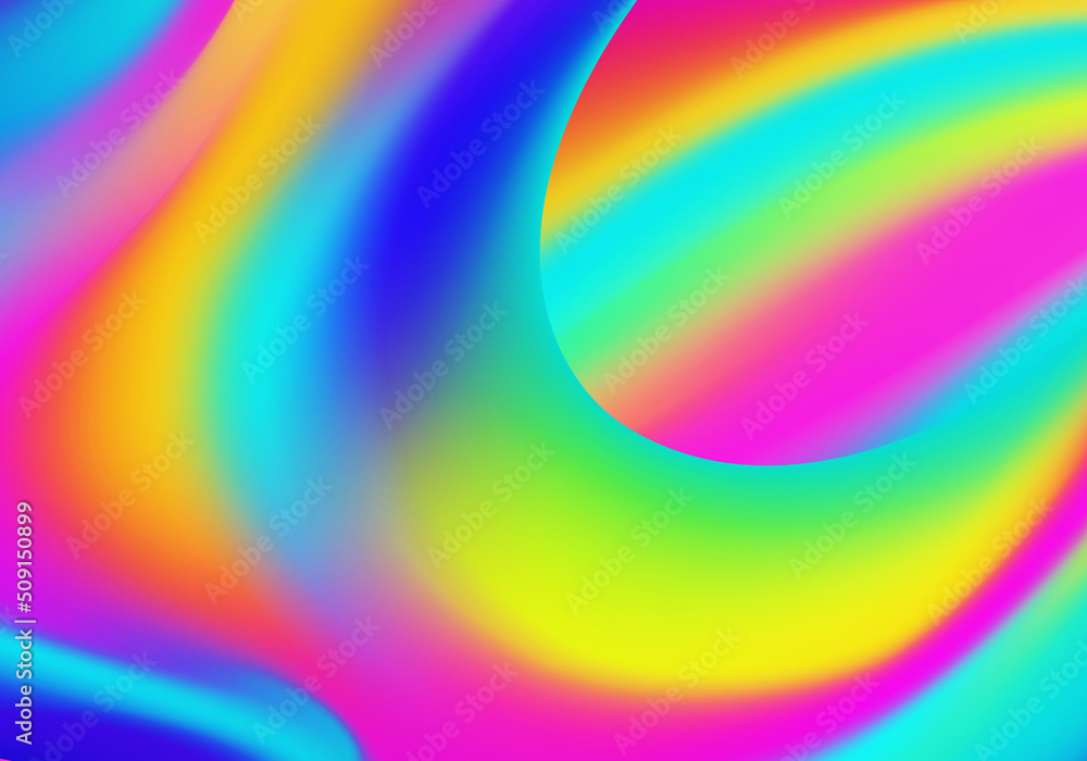Abstract Rainbow Fluid Gradient Background. Modern Bg for Brochure ...