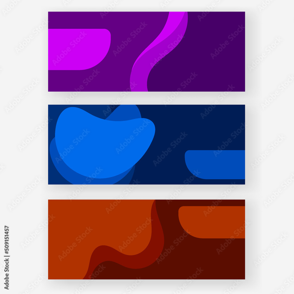 multicolor banner templates for print offset Stock Vector | Adobe Stock