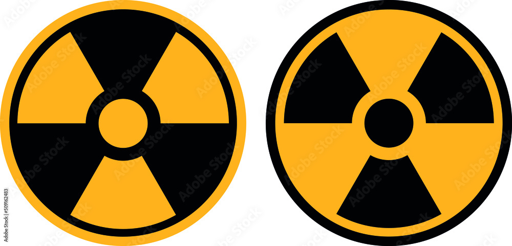 Danger Warning Signs Radiation Warning Logo Stock Vector Adobe Stock
