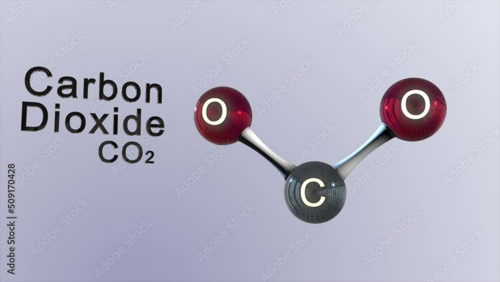 High quality CGI render of a scientific molecular model of a carbon ...