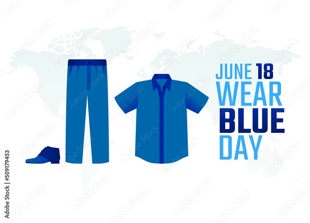 vector graphic of wear blue day good for wear blue day celebration ...