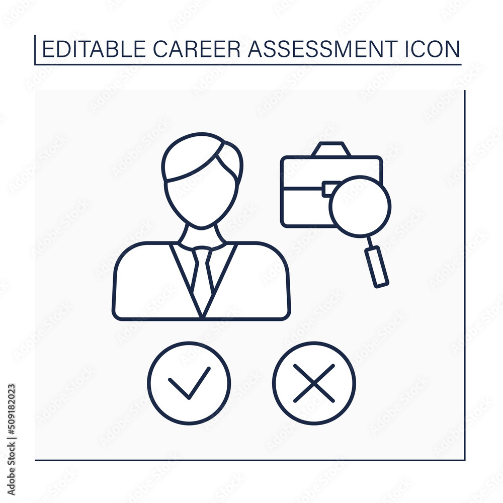 Vettoriale Stock Authority line icon. Power or right to control or ...