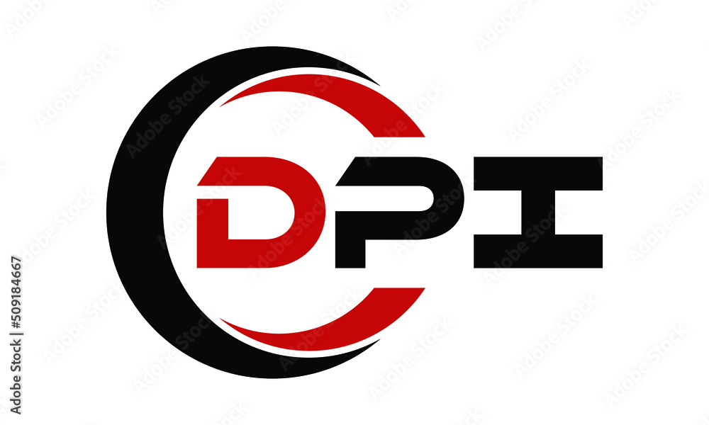 DPI swoosh three letter logo design vector template | monogram logo ...