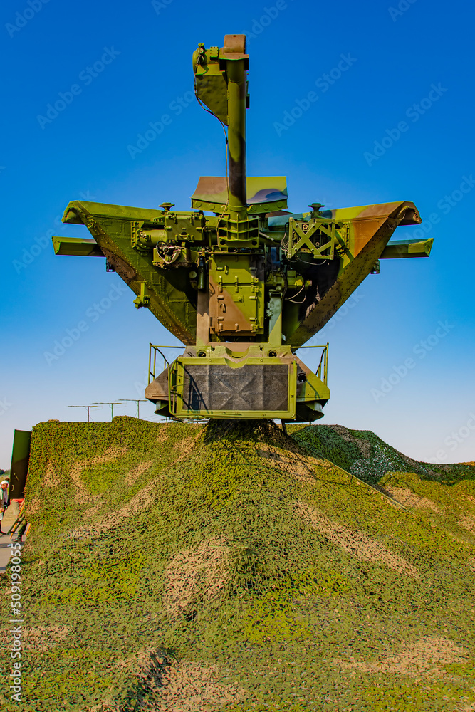 Russian S-125 quadruple launcher radar system. This missile system was ...