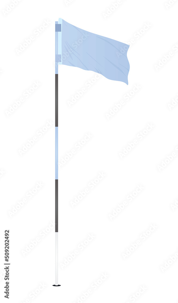 Blue golf flag. vector illustration Stock-Vektorgrafik | Adobe Stock
