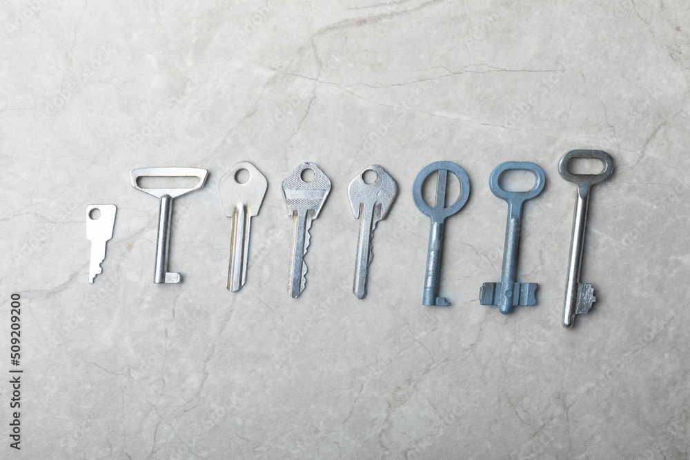 Keys decorative keys for clocks and caskets and doors with unique ...