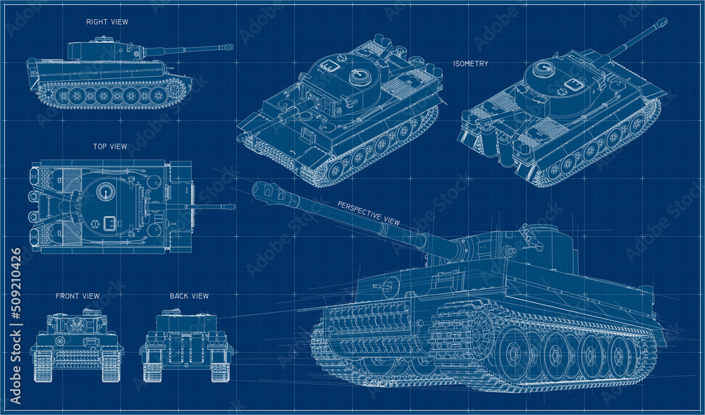 German heavy tank from World War II. Armored vehicles of Nazi Germany ...