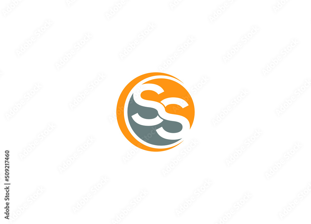 SS logo Design with Creative Modern vector icon template Stock Vector ...