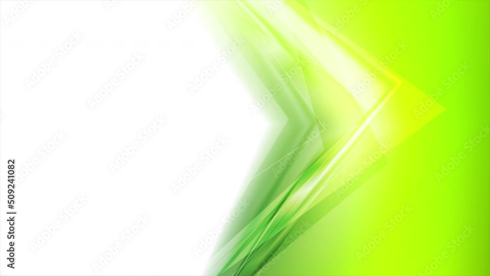 Contrast green and white abstract motion background with glossy stripes ...