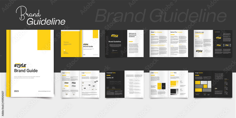Brand Guidelines Brand Guideline Template Brand Style Guide Book ...