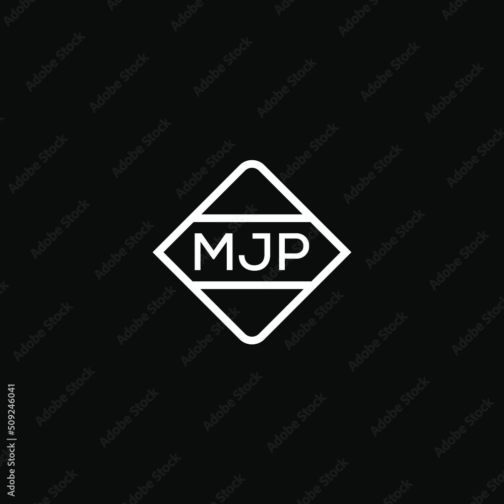 MJP 3 letter design for logo and icon.MJP monogram logo.vector ...